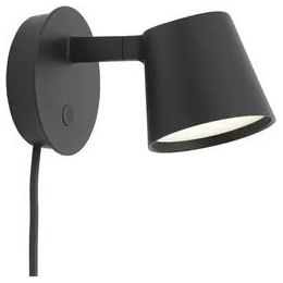 muuto Tip LED Wandleuchte, schwarz