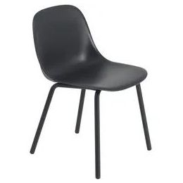 muuto Fiber Outdoor Stuhl, anthrazit black