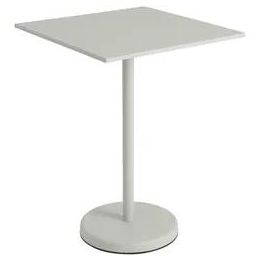 muuto Linear Steel Tisch, 70 x 70 cm, h&ouml;he 95 cm, grau