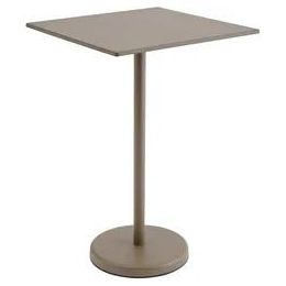 muuto Linear Steel Stehtisch, 70 x 70 cm, taupe
