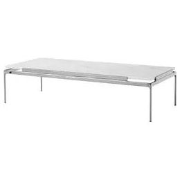 &tradition &Tradition Sett LN12 Couchtisch, chrom dunkel / bianco carrara