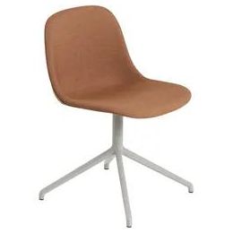 muuto Fiber Side Chair, swivel base, remix 452 / grau