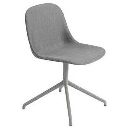 muuto Fiber Side Chair, swivel base, remix 133 / grau