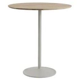 muuto Soft Tisch, h&ouml;he 105 cm, eiche massiv / grau