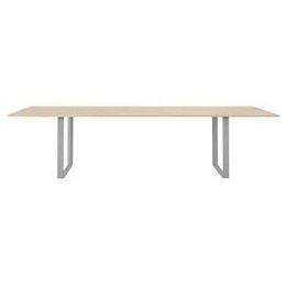 muuto 70/70 Tisch, 295 x 108 cm, eiche massiv / grau