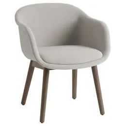 muuto Fiber Conference Armchair, wood base, hallingdal 113 / eiche dunkel gebeizt
