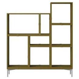 muuto Stacked Storage Bookcase - Configuration 5, brown green