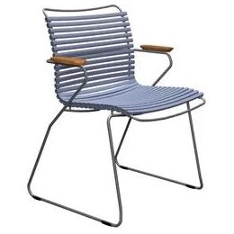 Houe CLICK Dining Chair mit Bambusarmlehnen Pigeon Blue
