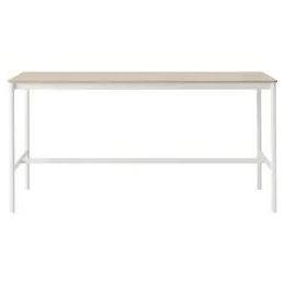 muuto Base Stehtisch, 190 x 85 cm, h&ouml;he 95 cm, eichenfurnier / wei&szlig;