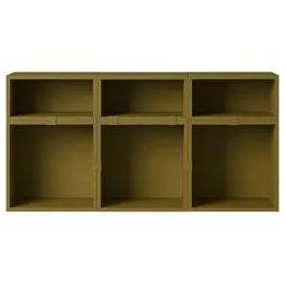 muuto Stacked Storage Sideboard - Configuration 5, brown green