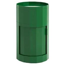 Hay Facet Cabinet Beistelltisch Hoch Spinach Green High Gloss