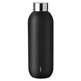 Stelton Keep Cool Isolierflasche 0,6 l Soft Black