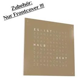 Frontcover f&uuml;r QLOCKTWO Earth 45 KEINE UHR Steel Series Hazelnut Deutsch