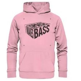 DD Audio Space makes Bass Hoodie - Cotton Pink / L Hoodie
