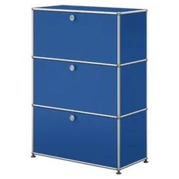 USM Haller Highboard, mit 3 Klappt&uuml;ren Enzianblau