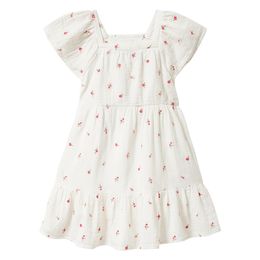 Topolino M&auml;dchen Musselin-Kleid mit Stickerei allover
