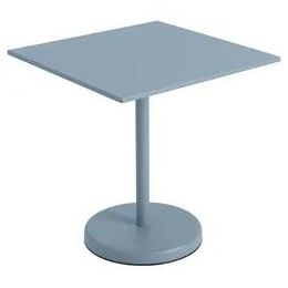 muuto Linear Steel Tisch, 70 x 70 cm, h&ouml;he 73 cm, pale blue