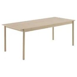muuto Linear Wood Esstisch, 200 x 90 cm, eiche natur