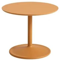 muuto Soft Beistelltisch, &Oslash; 48 cm, h&ouml;he 40 cm, orange laminat / orange
