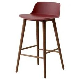 &tradition &Tradition Rely HW118 Barhocker, h&ouml;he 65 cm, walnuss / red brown