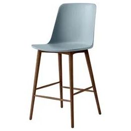&tradition &Tradition Rely HW128 Barhocker, h&ouml;he 65 cm, walnuss / light blue