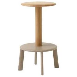 &tradition &Tradition Massif AV39 Barhocker, h&ouml;he 65 cm, eiche natur / grey beige