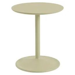 muuto Soft Beistelltisch, &Oslash; 41 cm, h&ouml;he 48 cm, beige gr&uuml;n laminat / beige gr&uuml;n