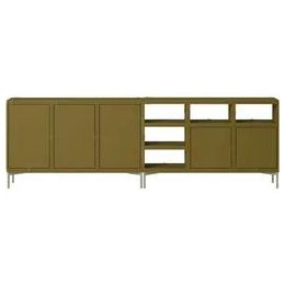 muuto Stacked Storage Sideboard - Configuration 2, brown green