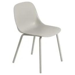 muuto Fiber Outdoor Stuhl, grau