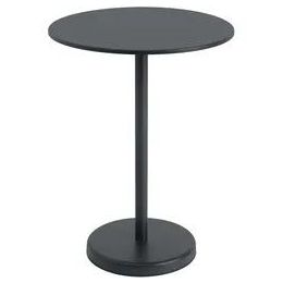 muuto Linear Steel Tisch, h&ouml;he 95 cm, anthrazit black