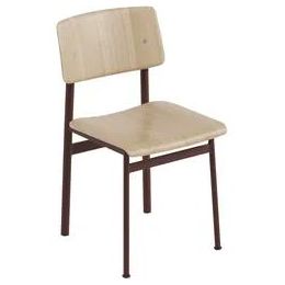 muuto Loft Stuhl, eiche natur / deep red