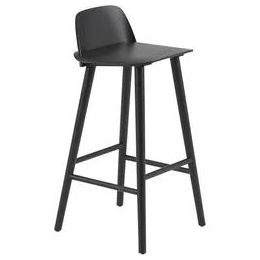 muuto Nerd Barhocker, h&ouml;he 75 cm, schwarz