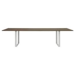 muuto 70/70 Tisch, 295 x 108 cm, eiche massiv ger&auml;uchert / grau