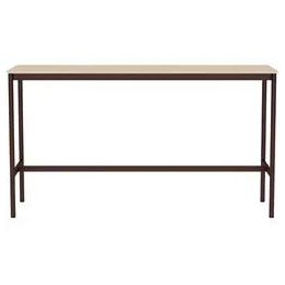 muuto Base Stehtisch, 190 x 50 cm, h&ouml;he 105 cm, eichenfurnier / brown red