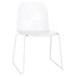 muuto Visu Chair, sled base, wei&szlig; / wei&szlig;