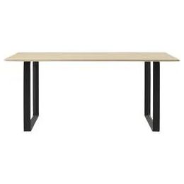 muuto 70/70 Tisch, 170 x 85 cm, eichenfurnier / schwarz