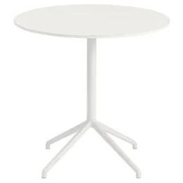 muuto Still Cafe Tisch, &Oslash; 75 cm, wei&szlig; nanolaminat / wei&szlig;
