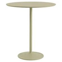muuto Soft Tisch, h&ouml;he 105 cm, beige gr&uuml;n laminat / beige gr&uuml;n