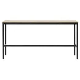 muuto Base Stehtisch, 190 x 50 cm, h&ouml;he 95 cm, eichenfurnier / schwarz