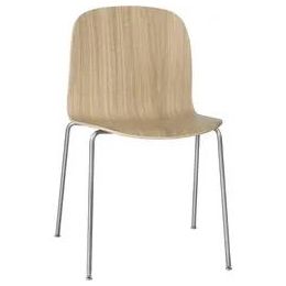 muuto Visu Chair, tube base, eiche natur / chrome