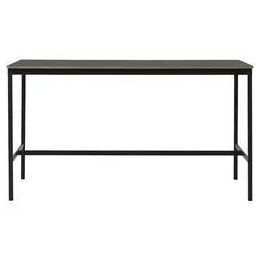 muuto Base Stehtisch, 190 x 85 cm, h&ouml;he 105cm, schwarz linoleum / schwarz
