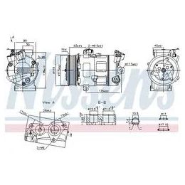 NISSENS Kompressor, Klimaanlage 890947 f&uuml;r OPEL VAUXHALL RENAULT FIAT NISSAN