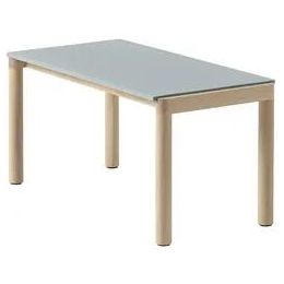 muuto Couple Couchtisch, 84 x 40 cm, 1 plain - pale blue / eiche natur