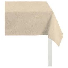 Tischdecke Apelt "3313 INDIAN SUMMER" Gr. 2, beige (creme), B:100cm L:100cm, Polyester, Viskose, Tischdecken, Tischdecke, Herbstzeit, Herbstdeko