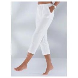 Schlupfhose Classic Basics, Damen, Gr. 54, Normalgr&ouml;&szlig;en, wei&szlig;, 100% Baumwolle, unifarben, 7/8-L&auml;nge, Hosen Schlupfhose