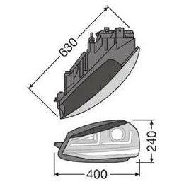 Osram Hauptscheinwerfersatz ledhl103bk LED