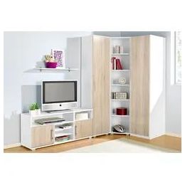 Jugendzimmer-Set Priess, wei&szlig; (wei&szlig;, struktureichefarben hell), mit 1-trg. Kleiderschrank,mit 1-trg. Kleiderschrank, Schlafzimmerm&ouml;bel-Sets