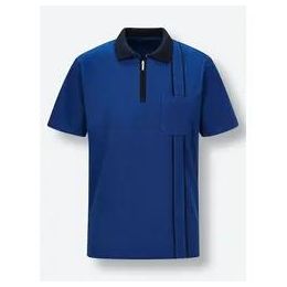 Classic Dog Poloshirt CLASSIC "Poloshirt", Herren, Gr. 56/58, blau (royalblau), 100% Baumwolle, gemustert, mehrfarbig, unifarben, Shirts
