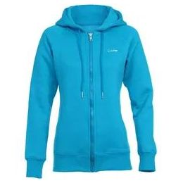 Trainingsjacke WINSHAPE "Hoodie-Jacke J005", Damen, Gr. XS, blau (sky blau), 65% Polyester, 35% Baumwolle, ohne Ausschnitt, Jacken Trainingsjacke, Street Style