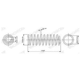 Monroe Fahrwerksfeder sp4797 f&uuml;r FORD